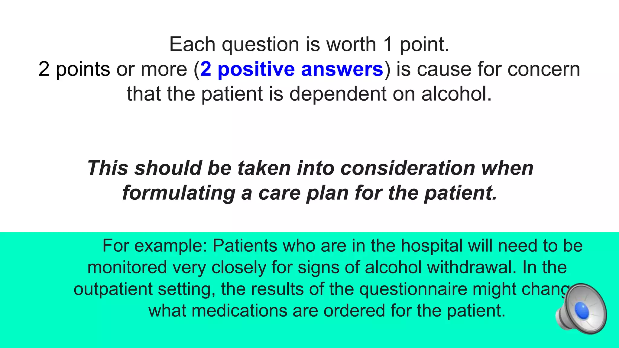 CAGE questionnaire | PPTX