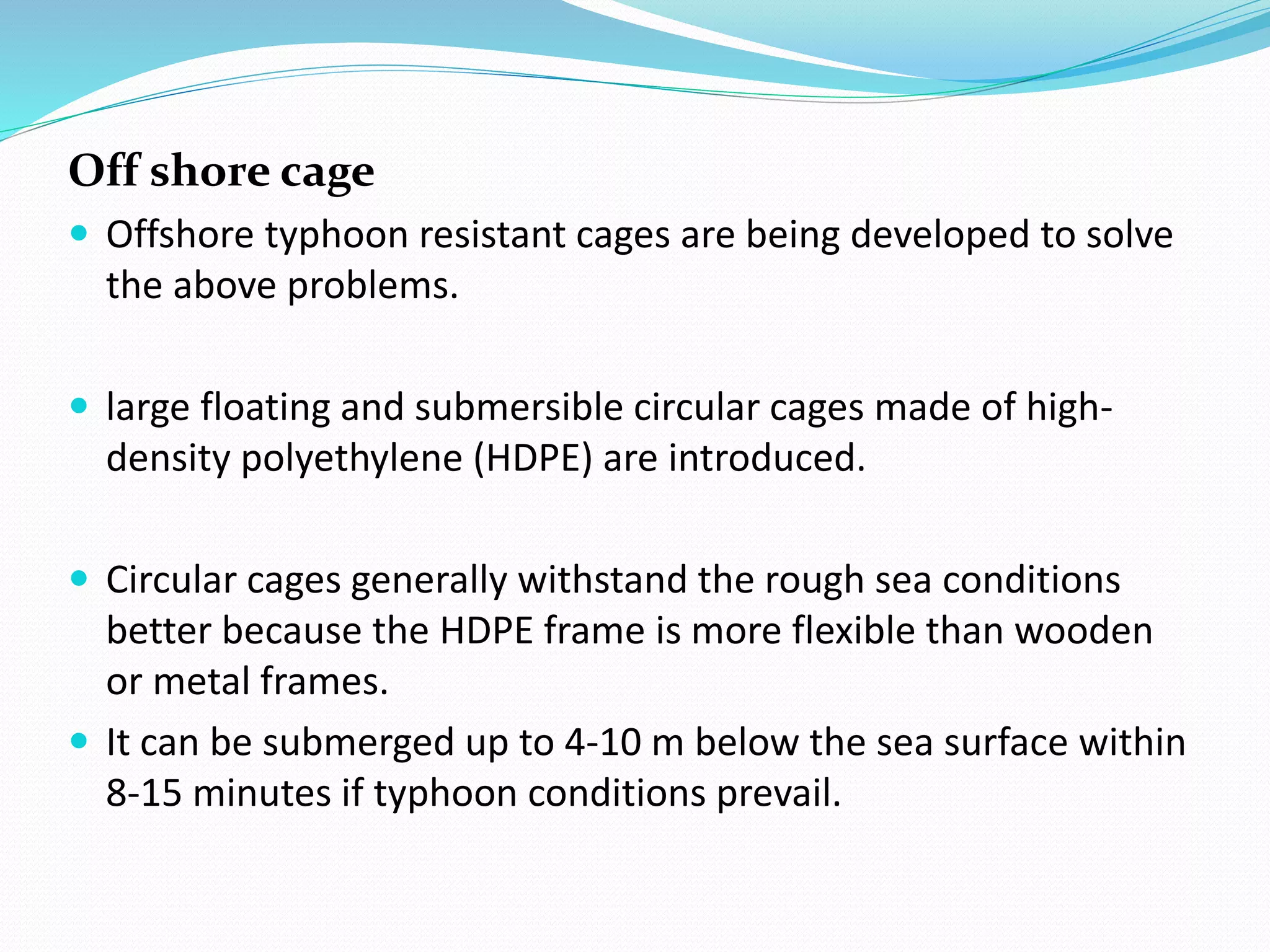 Cage Culture of Grouper and Cobia | PPTX