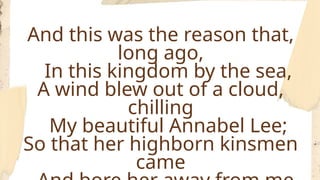 CAGED BIRD by maya angelou annabel lee .pptx