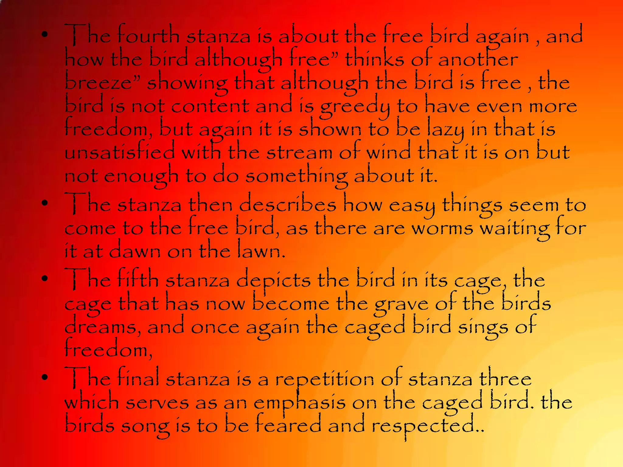 Caged bird maya angelou | PPTX