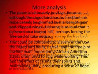 Caged bird maya angelou | PPTX