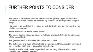 Caged bird - Maya Angelou | PPTX