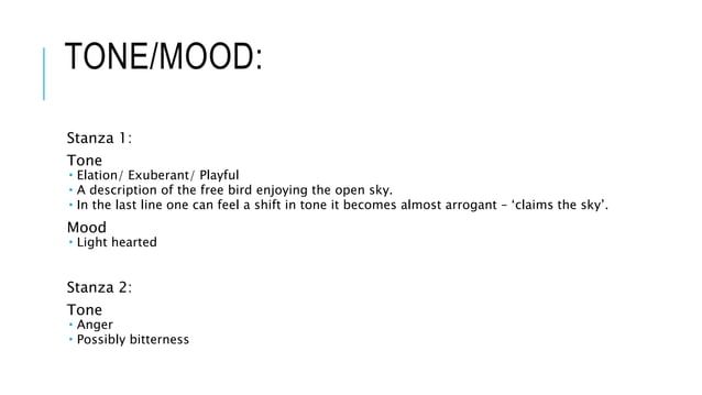 Caged bird - Maya Angelou | PPTX