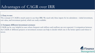 CAGR vs IRR | PPT