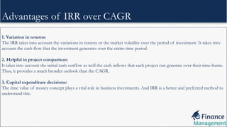 CAGR vs IRR | PPTX