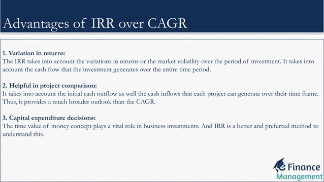 CAGR vs IRR | PPT