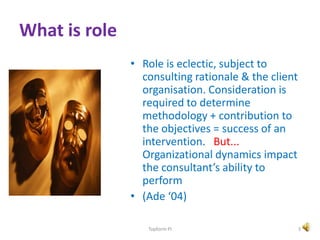 Know Your Place: Role of the External Change Agent (2) | PPT