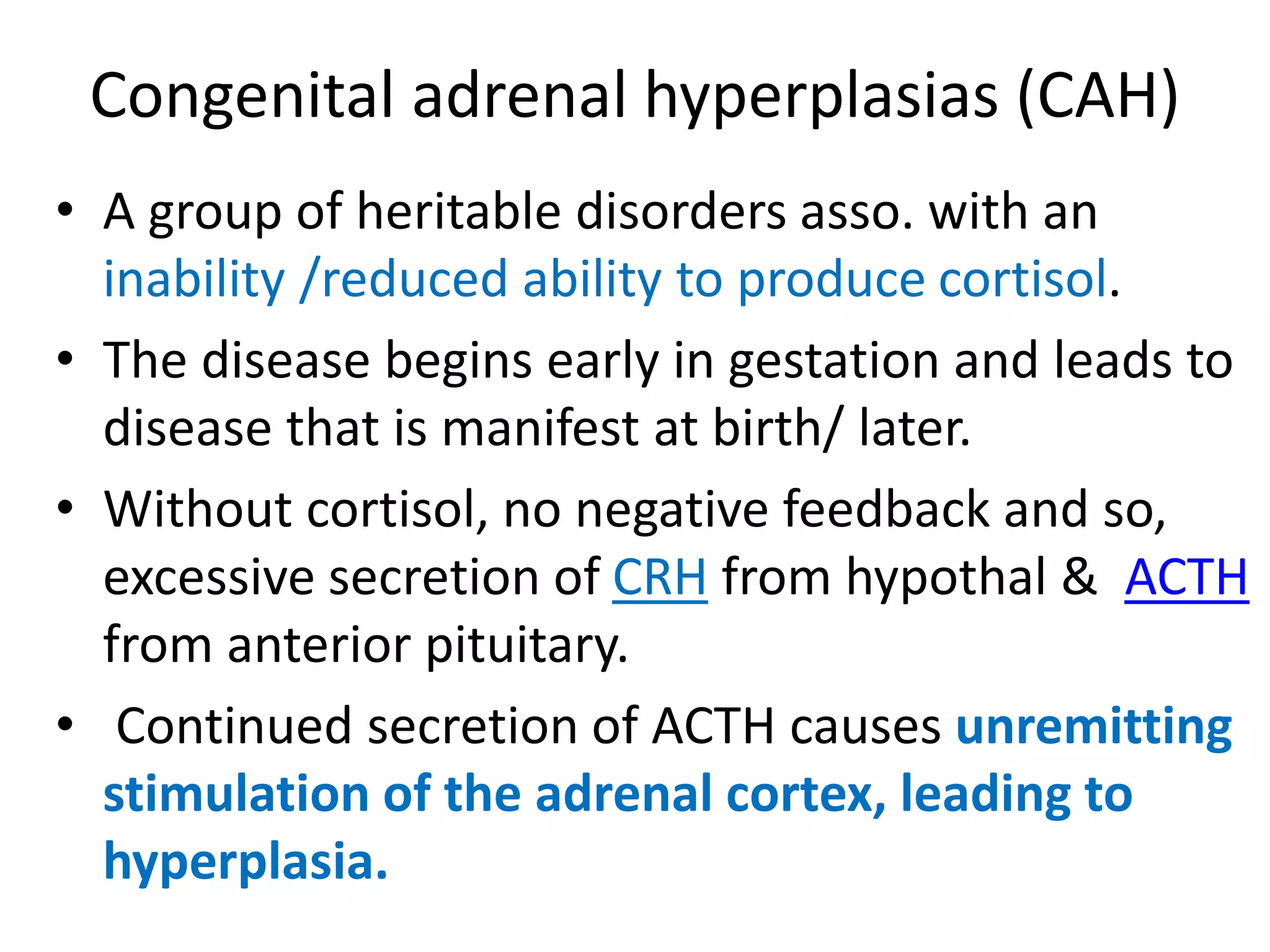 Congenital Adrenal Hyperplasia (CAH) | PPTX