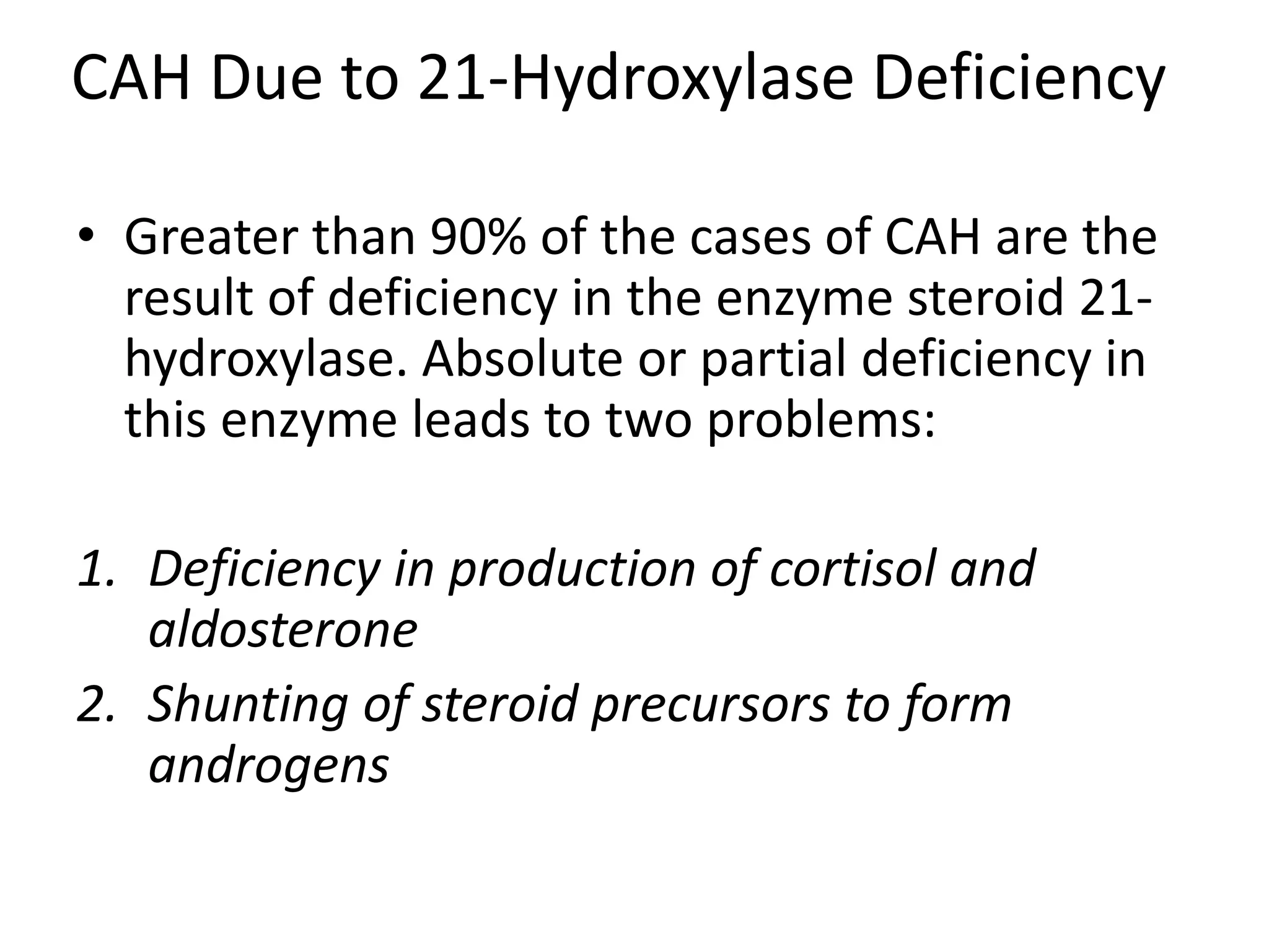 Congenital Adrenal Hyperplasia (CAH) | PPTX