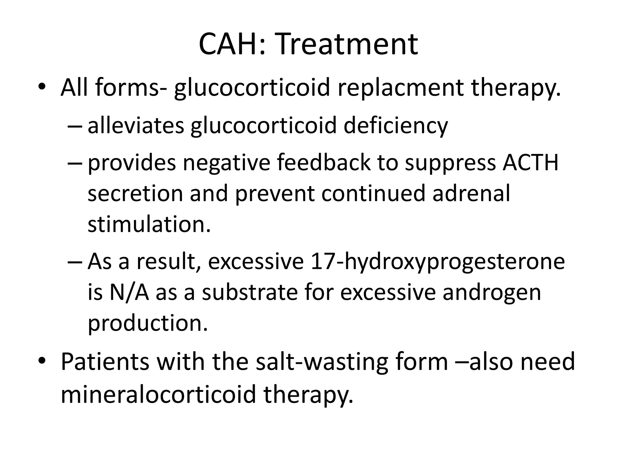 Congenital Adrenal Hyperplasia (CAH) | PPTX