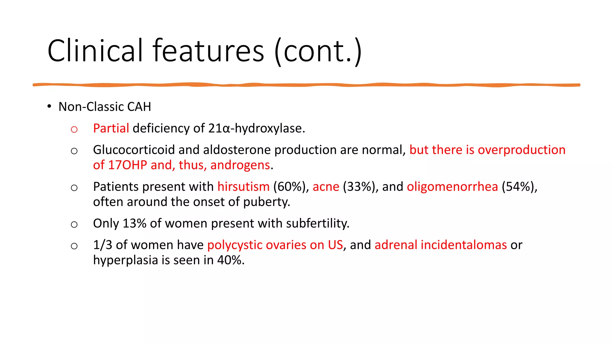 Congenital Adrenal Hyperplasia (CAH) | PPTX