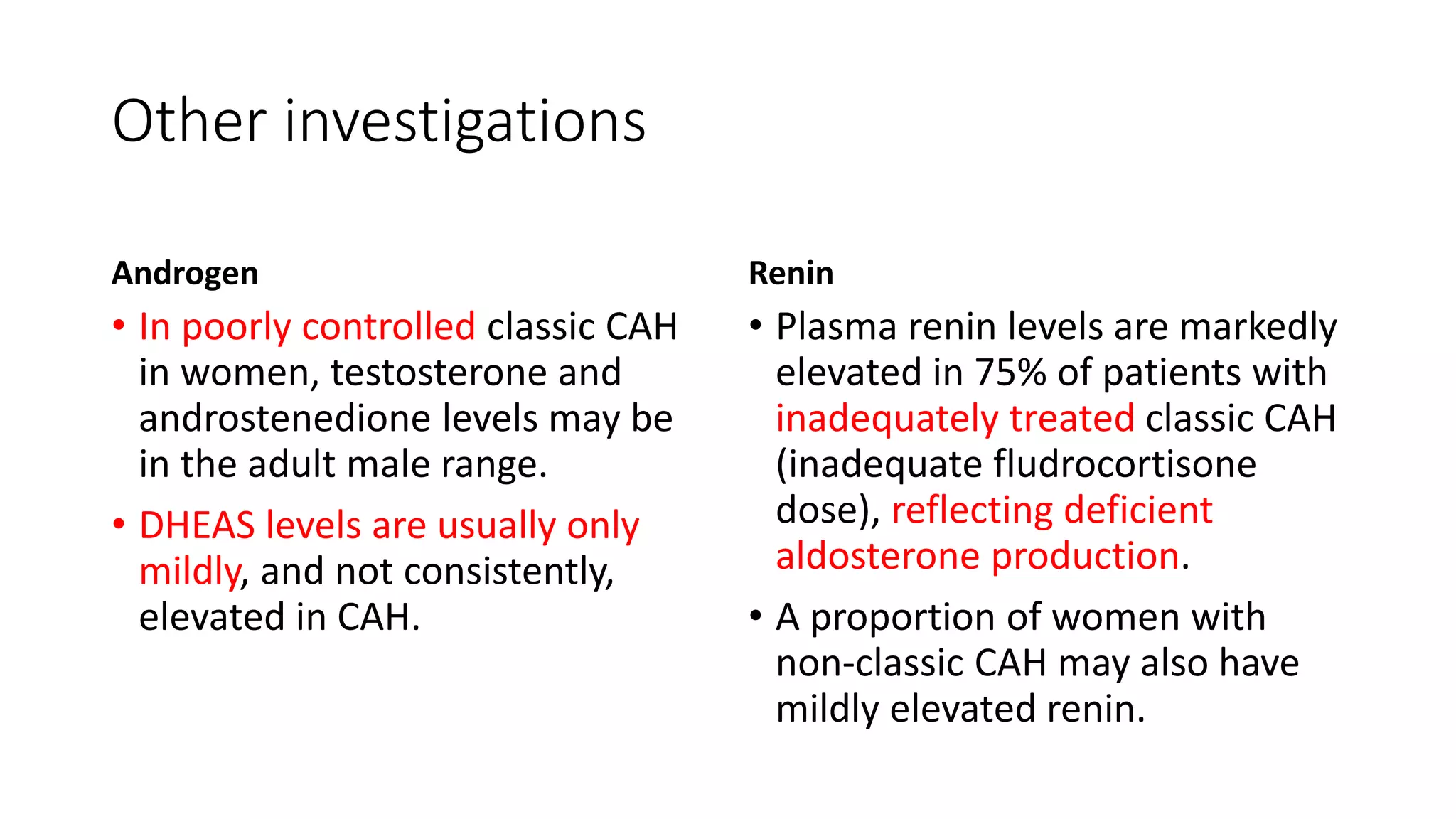 Congenital Adrenal Hyperplasia (CAH) | PPTX