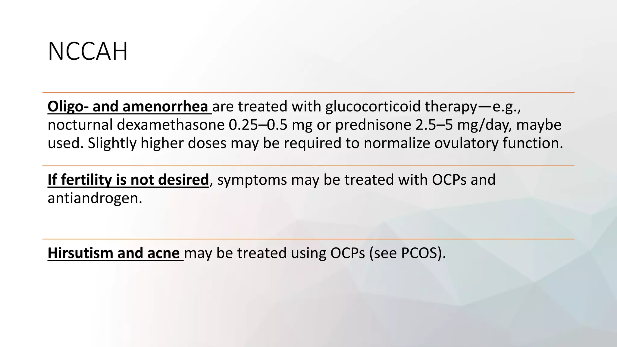 Congenital Adrenal Hyperplasia (CAH) | PPTX