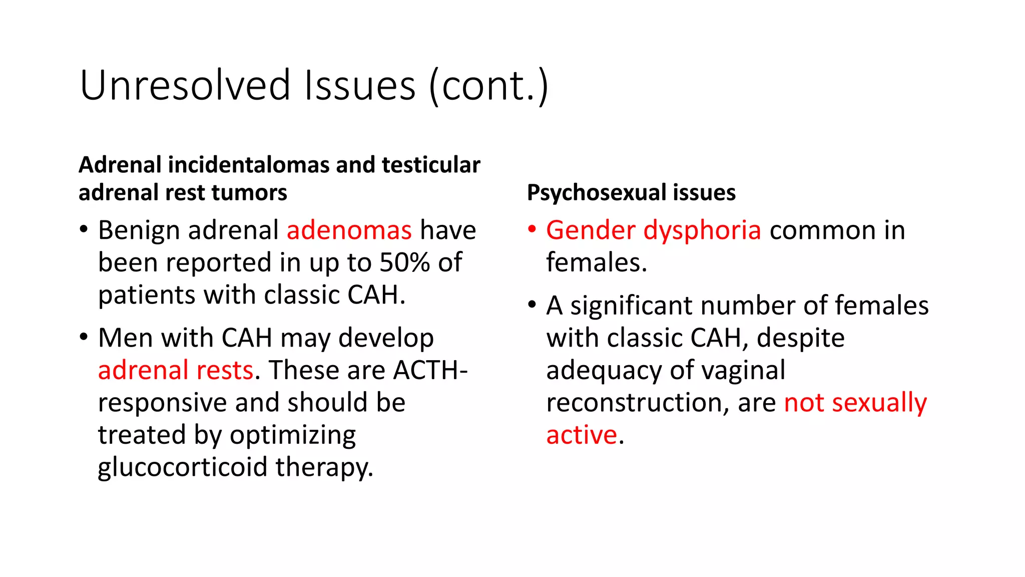 Congenital Adrenal Hyperplasia (CAH) | PPTX