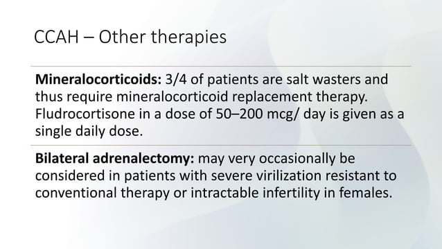 Congenital Adrenal Hyperplasia (CAH) | PPTX