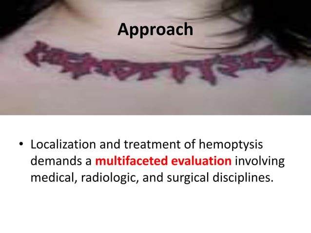 Imaging in haemoptysis | PPTX