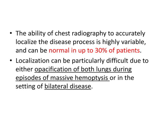 Imaging in haemoptysis | PPTX