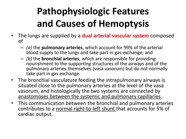 Imaging in haemoptysis | PPTX
