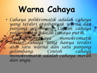 Cahaya dan bayangan | PPT