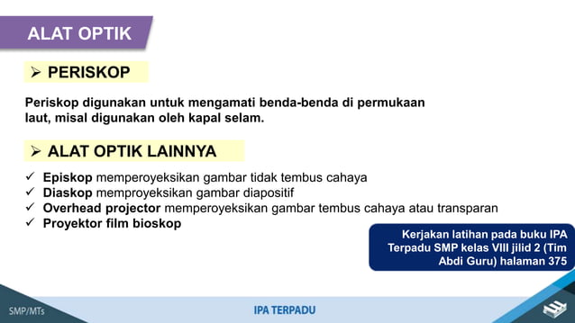 PPT IPA Kelas VIII Cahaya dan Optik.pptx