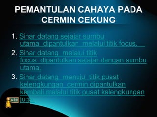 CAHAYA LENSA CEKUNG DAN CEMBUNG (soal hitg ).ppt