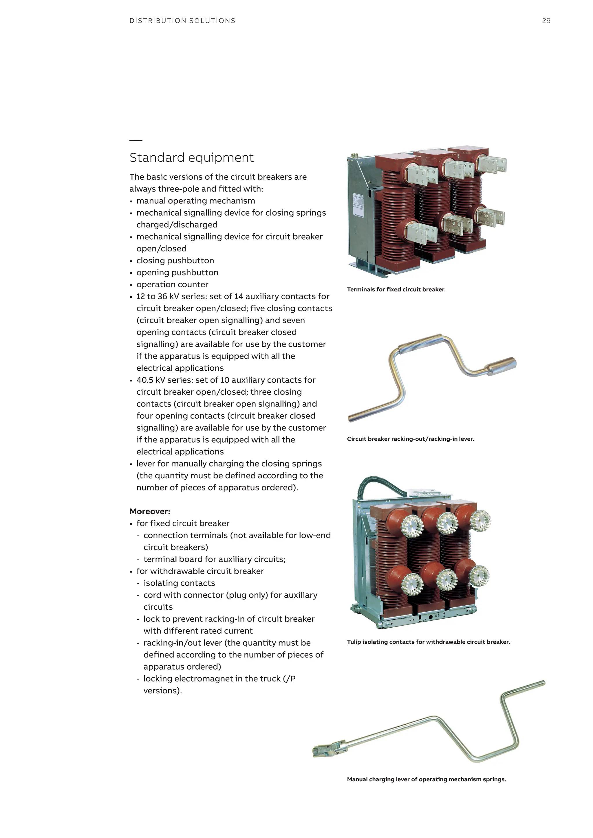 Gas insulated MV circuit breakers up to 40.5kV 4000A 50kA | PDF