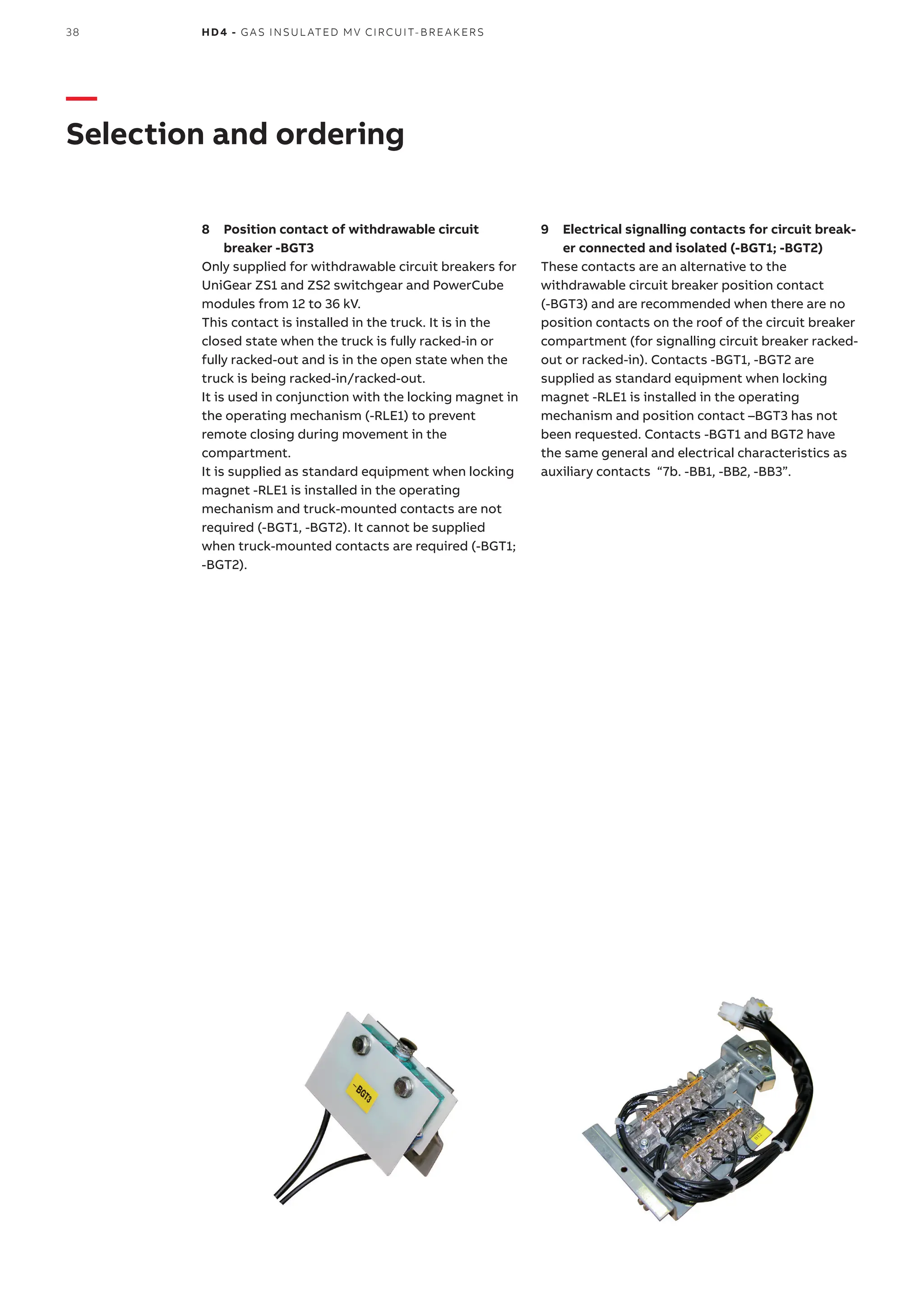 Gas insulated MV circuit breakers up to 40.5kV 4000A 50kA | PDF
