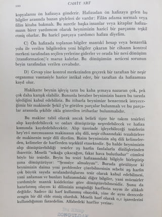 Cahit Arf - "Makineler Düşünebilir mi ve Nasıl Düşünebilir?" | PDF