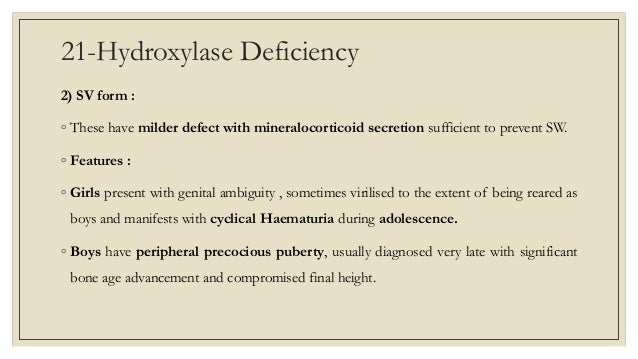 Congenital Adrenal Hyperplasia PART 1
