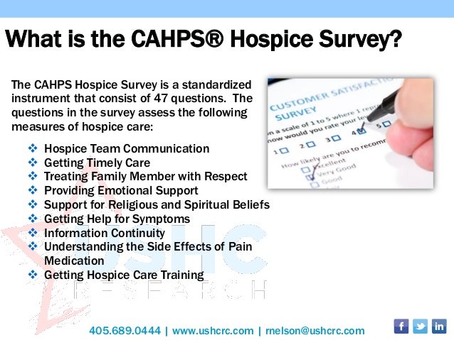 CAHPS Hospice Survey - Utilizing results to improve patient care and