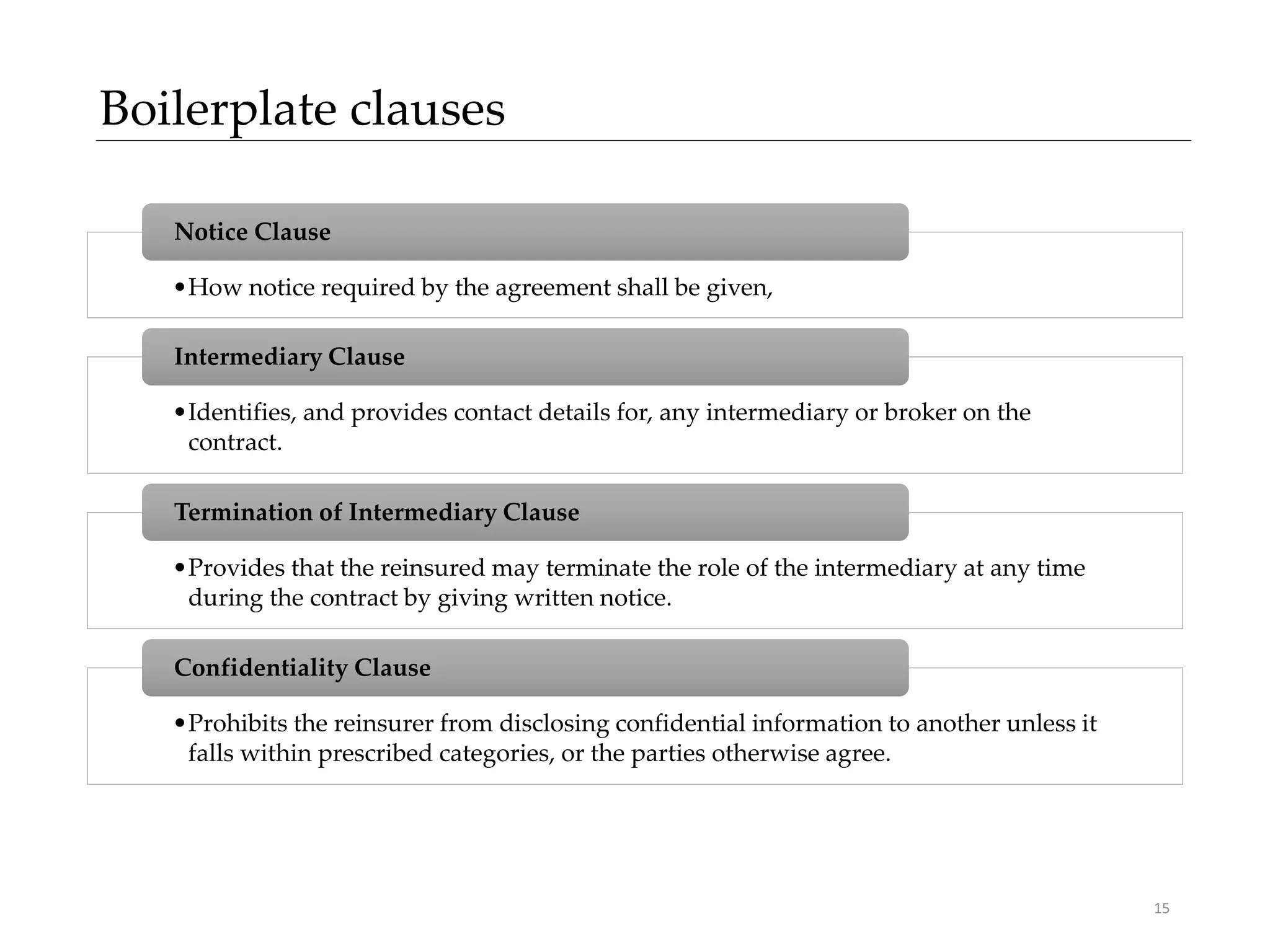 Reinsurance Contract Wordings treaty | PPTX