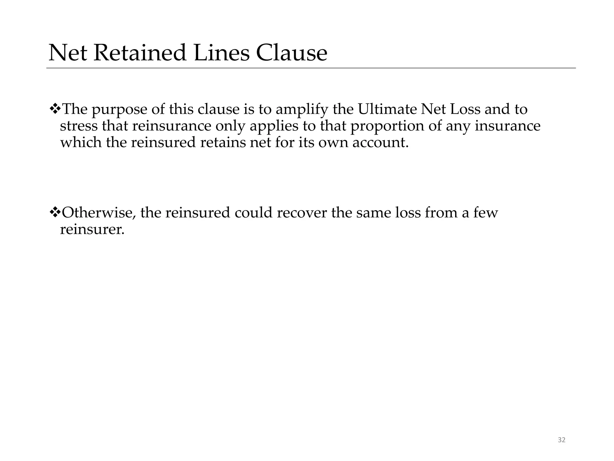 Reinsurance Contract Wordings treaty | PPTX