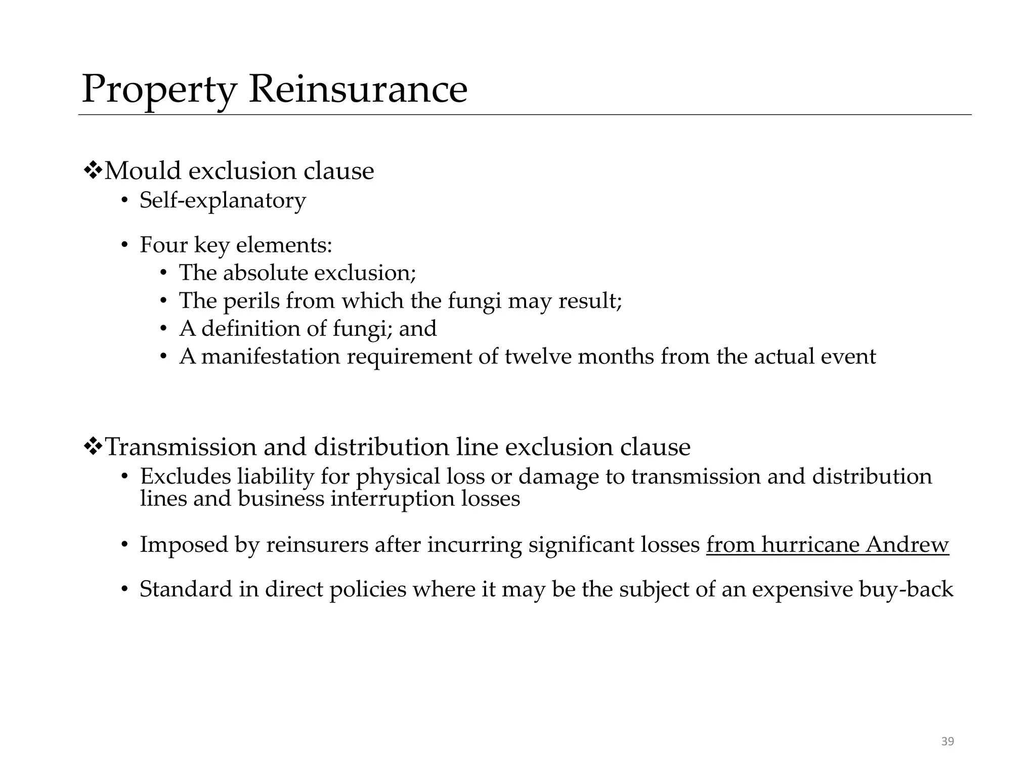 Reinsurance Contract Wordings treaty | PPTX