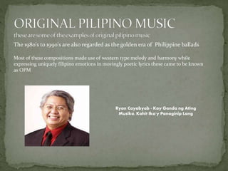 Group 1 Philippine Popular Music | PPTX