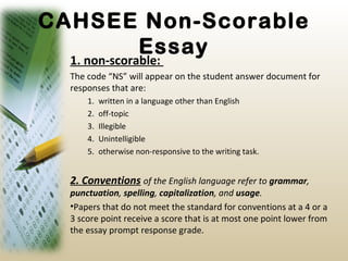 Cahsee test info | PPT