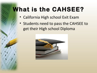 Cahsee test info | PPT