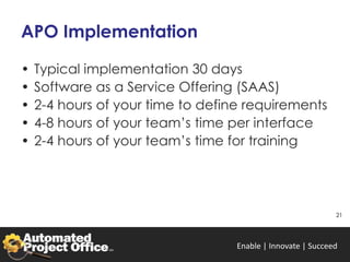 CAI APO Overview | PPTX | Business Administration | Business