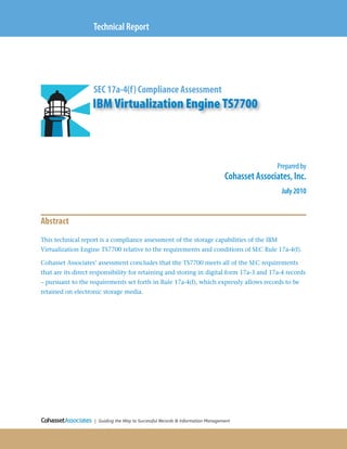 IBM Virtualization Engine TS7700 | PDF