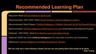 Citizen AI Engineer Program 2018 CAI 500 Fast Track AI Week1 Roadmap ...