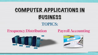 Computer Applications in Business | PDF