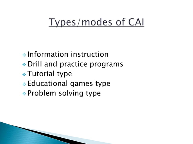 CAI & CMI | PPT