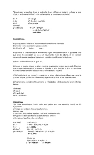 Caida libre | PDF