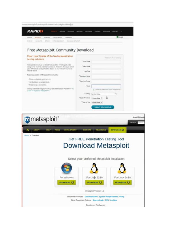 Cai dat metasploit community tren windows và ubuntu | PDF