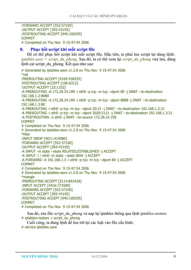 Cai dat va_cau_hinh_iptables | PDF