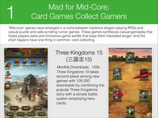 China App Index: Mad for Mid-core: Card Games Collect Gamers | PDF