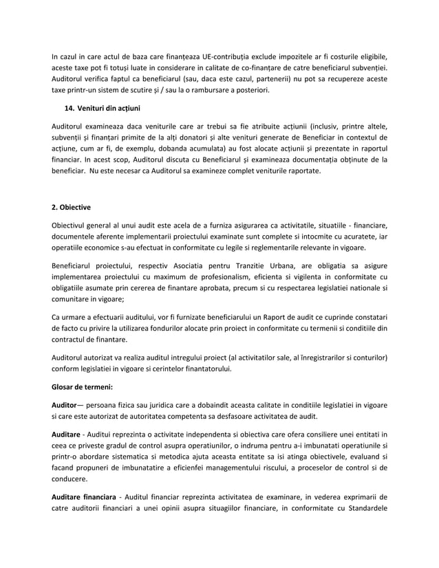 Anunt privind achizitia serviciilor de audit - achizitie directa | PDF