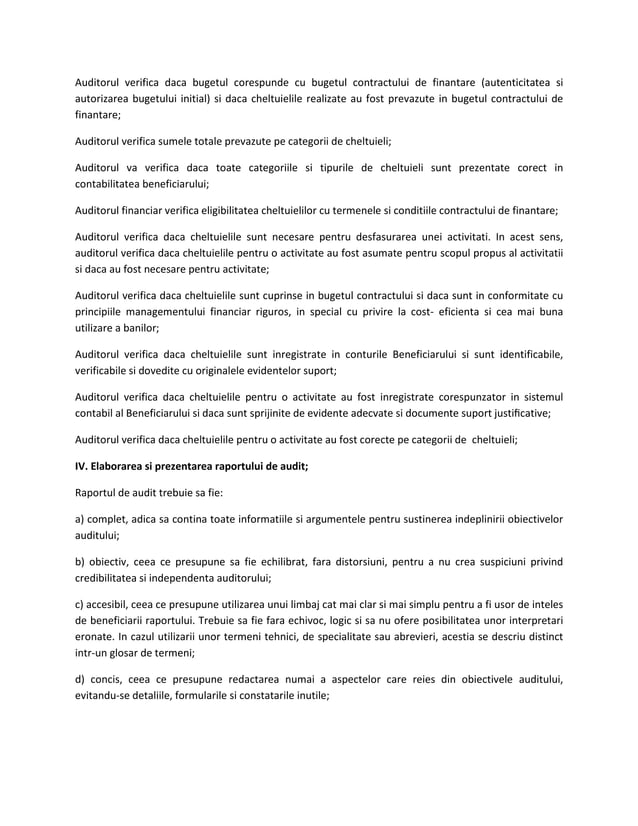 Anunt privind achizitia serviciilor de audit - achizitie directa | PDF