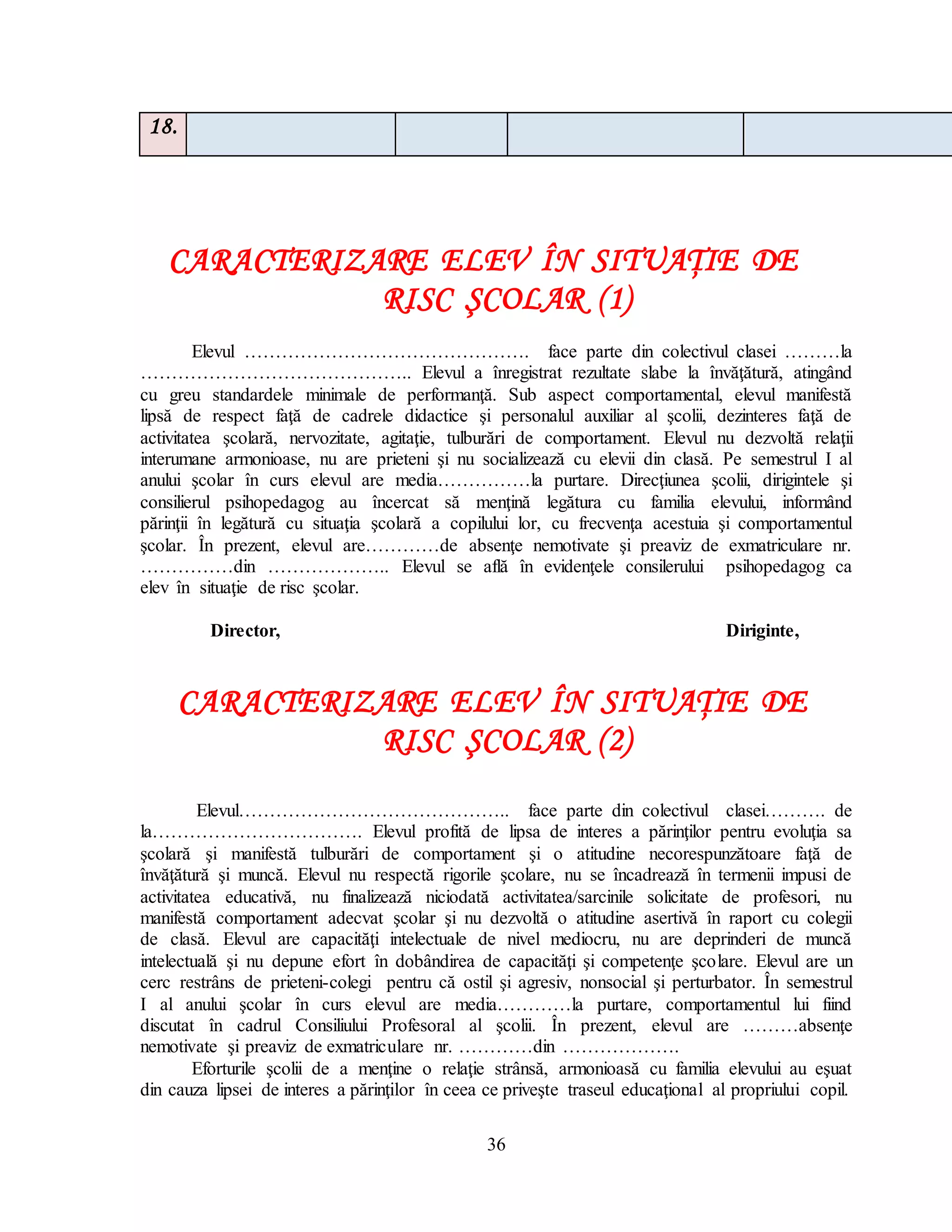 Caietul dirigintelui | DOC