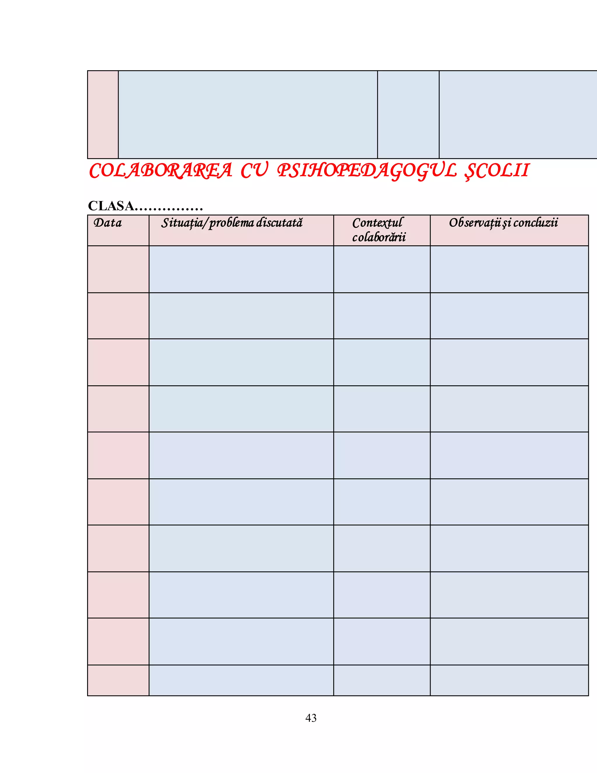 Caietul dirigintelui | DOC