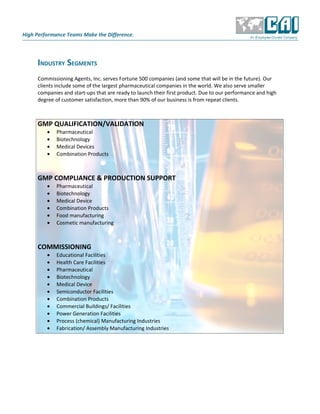 CAI Firm Overview | DOC